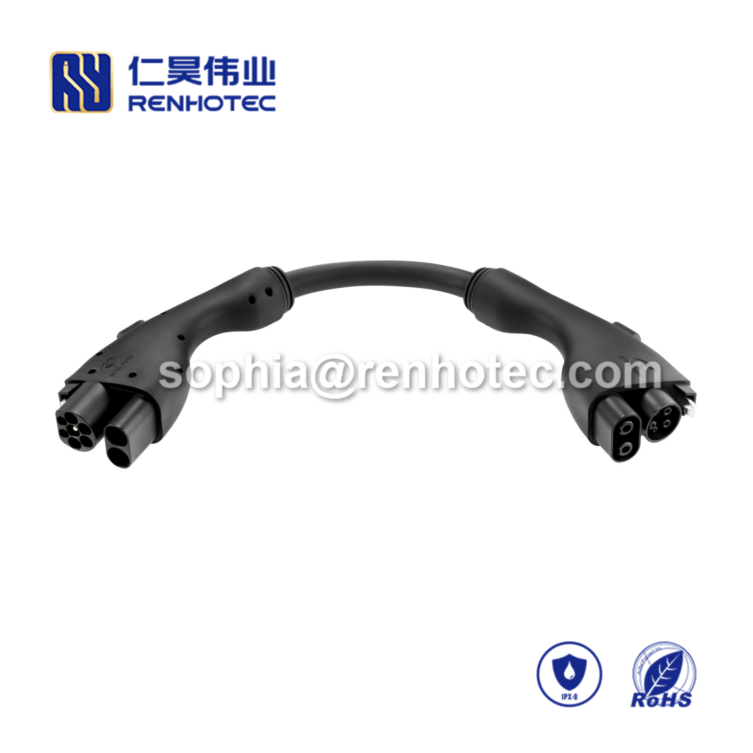 Manual Service Disconnect EV Plug 2 Pins 500A