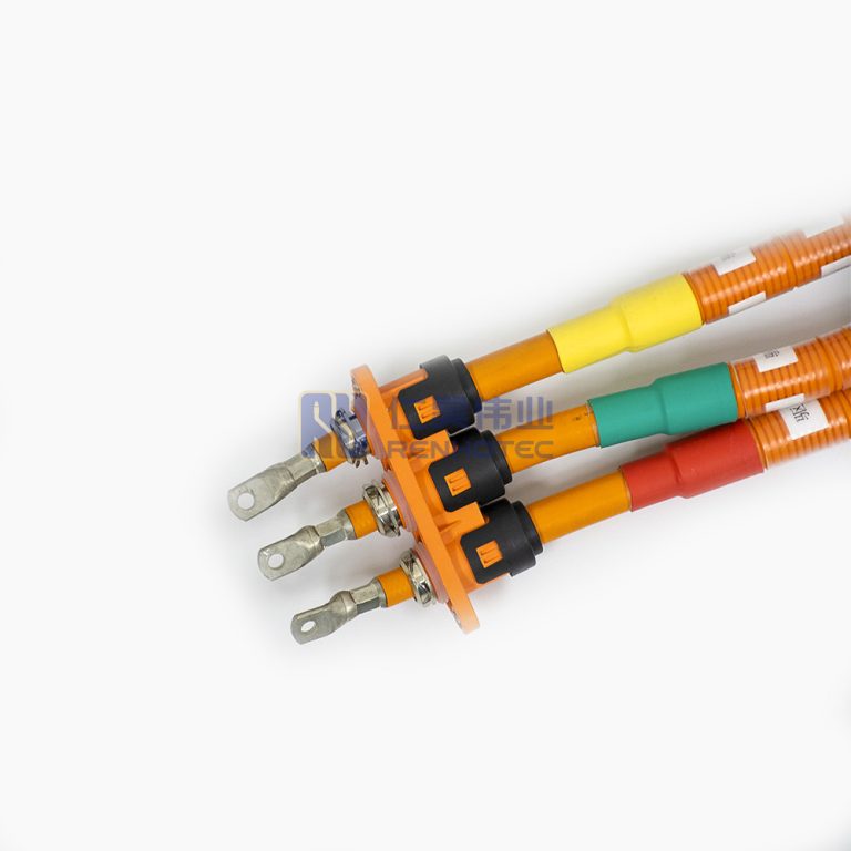 High Voltage PT Connector 3 Pin Panel Mount 125A For EV Cable 25mm²