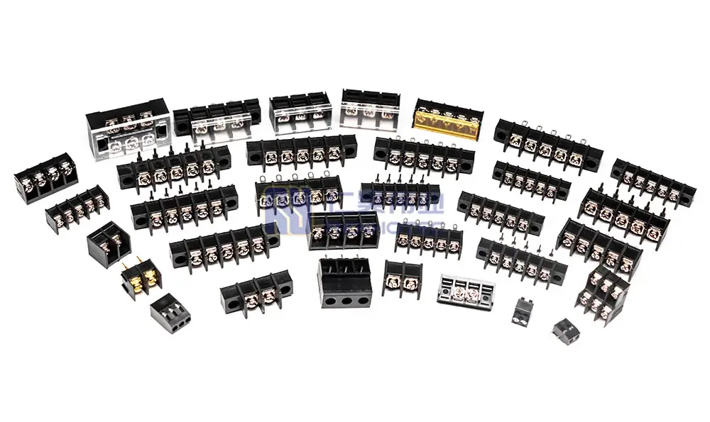 Panel Feed Through Terminal Block 2 Pin 100A 600V Black - Renhotec EV