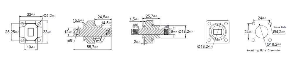 Single Stud Type Junction Blocks 150A Busbar with M8 Busbar with M6 ...