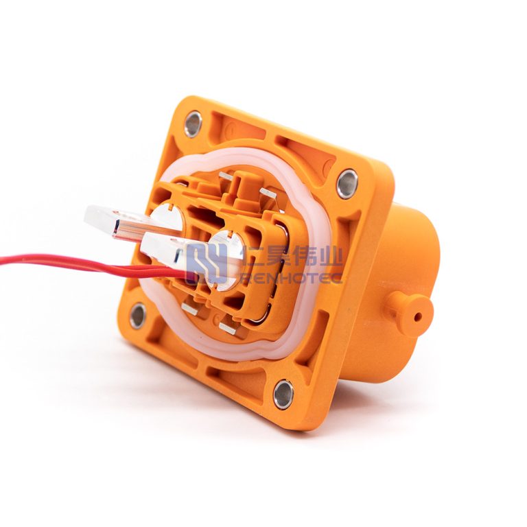 A Key 2Pin 80A High Voltage Socket for HV Control Circuits