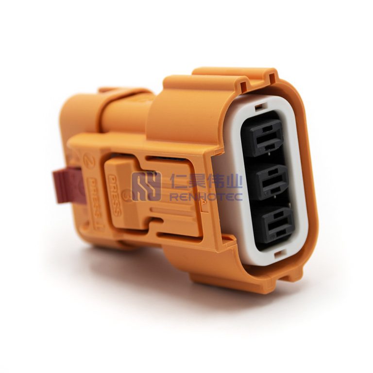 3 Pin High Voltage Interlock Connector Plug 40A 6mm2 Shielded Cable A ...