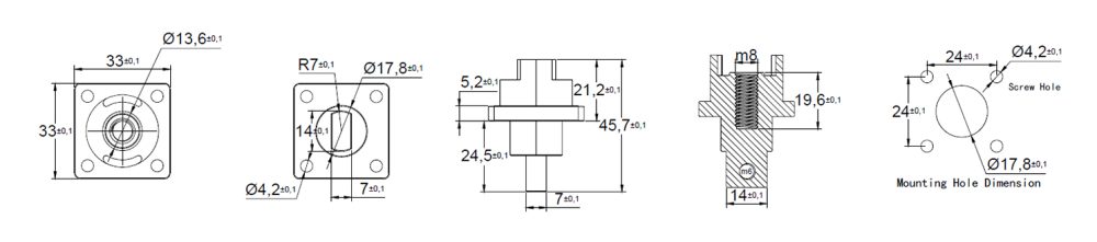 Single Stud Type Junction Blocks 120A Internal Screw (M8) Busbar with ...