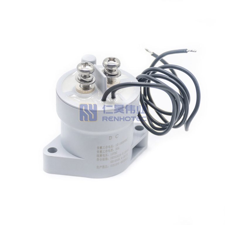 High Voltage DC Contactor SPST-NO 12V COIL 20A - Renhotec EV
