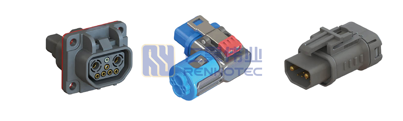 2+6Pin Hybrid Power Connector 40A 500V DC IP68 Waterproof Straight Plug