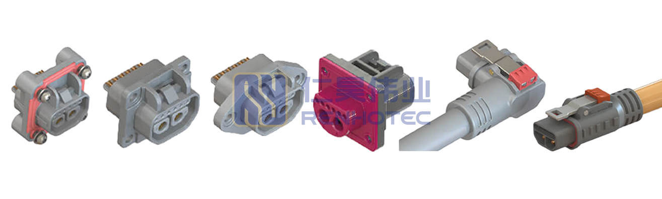 2+6Pin Hybrid Power Connector 60A 1000V DC IP67 Waterproof Straight Plug