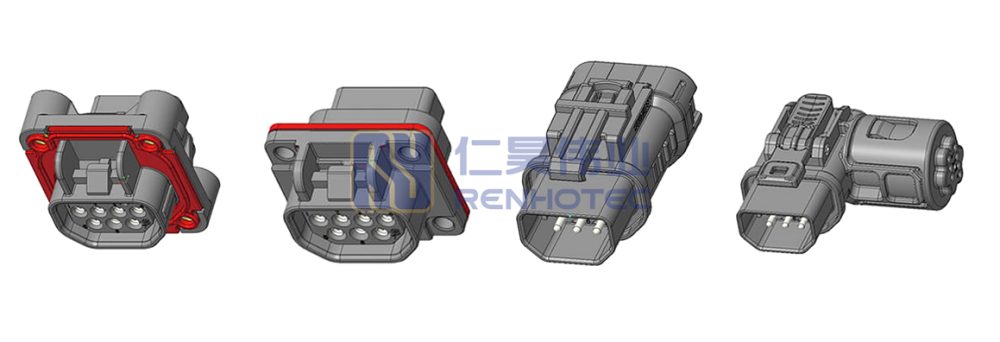 7Pin Signal Connector Straight Socket 5A 500V DC IP67 Waterproof