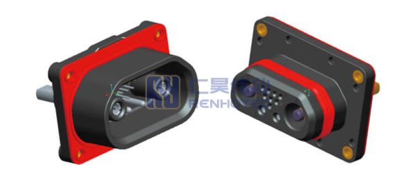 6.0 Hybrid Power Connector 100A 1000V DC IP67 Waterproof Straight