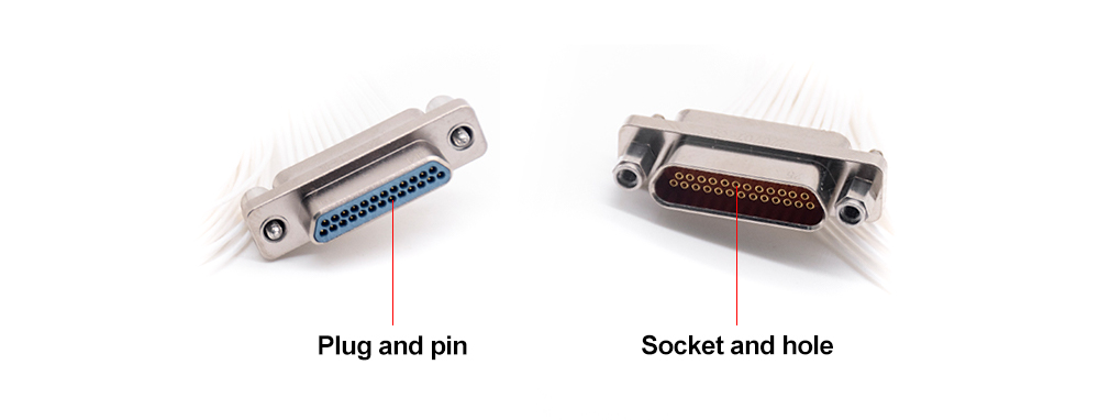 J30J (MIL-DTL-83513 / MDM) Metal Shell 37pin Pre-Wired Micro-D Female ...