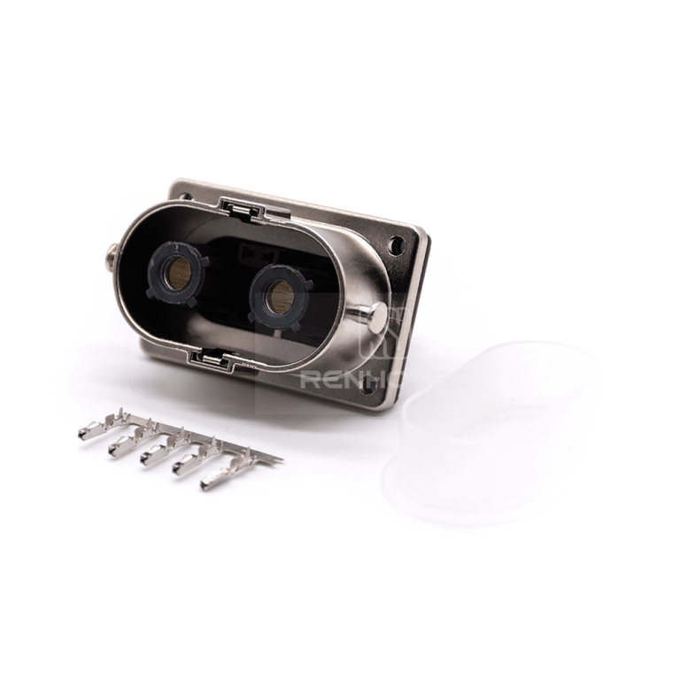 2 POS High Power Electric Vehicle connector Socket, 125A, Busbar φ6.5 ...