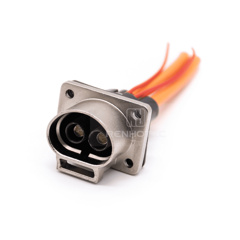 2 POS High Power Electric Vehicle Cable Socket, 16A, 2.5mm² Shielded ...