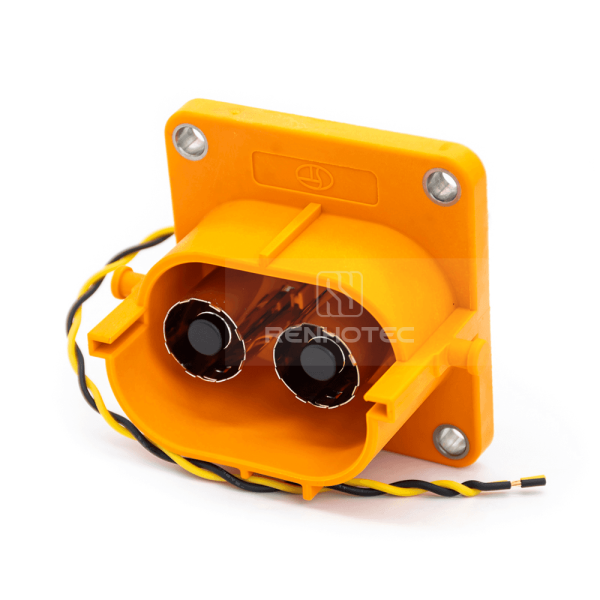 2 POS High Power Electric Vehicle connector Socket, 250A, Busbar Lug, A ...