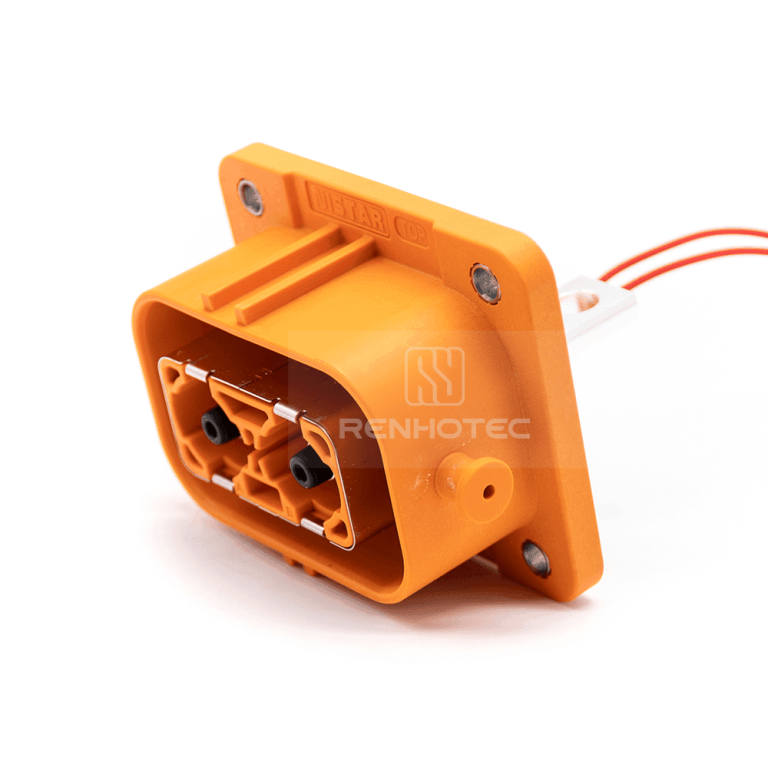 2 POS High Power Electric Vehicle connector Socket, 80A, Busbar Lug, Y ...