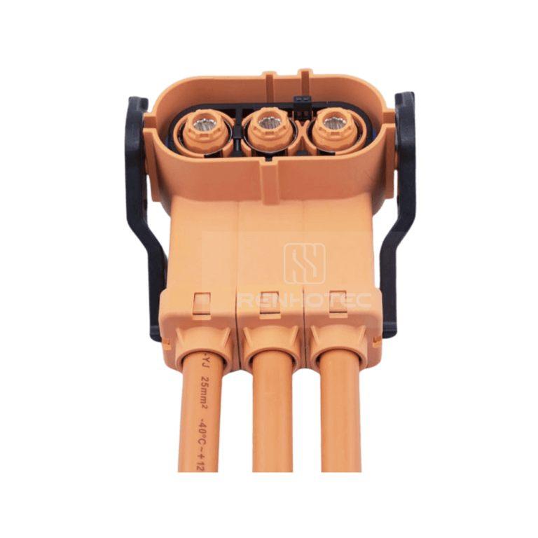 3 POS High Power Electric Vehicle Cable Plug, 150A, 25mm² Shielded ...