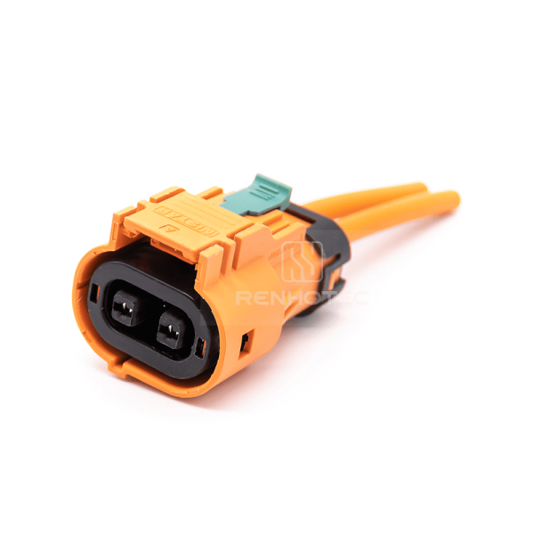 2 POS High Voltage Interlock Connector Plastic Plug, 16A, 2.5mm² ...